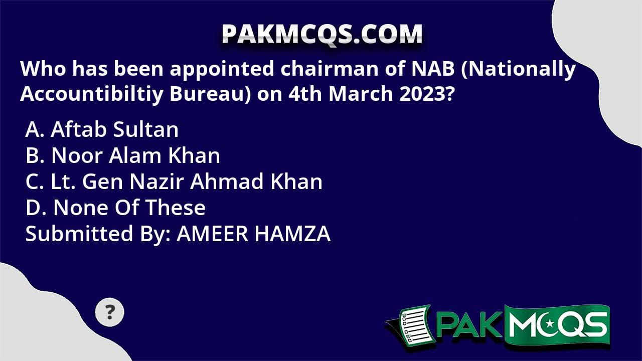 Who has been appointed chairman of NAB (Nationally Accountibiltiy ...